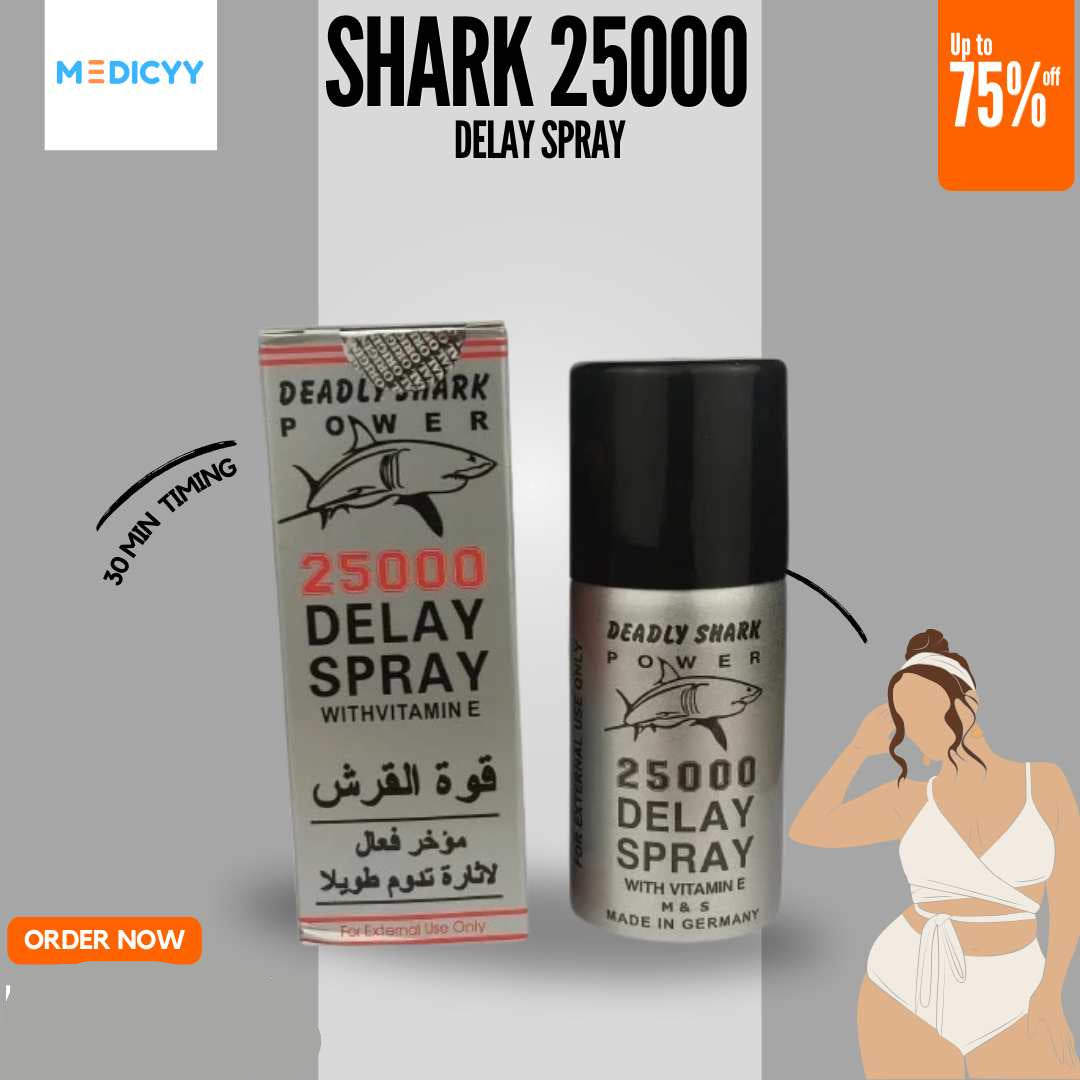 Deadly Shark 25000 Delay Spray – Long Lasting Power – Medicyy